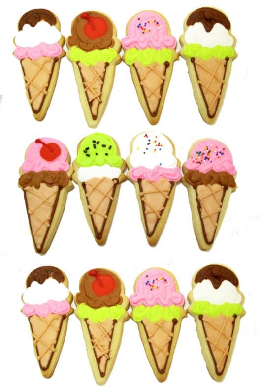 How to decorate ice cream cone cookies, a fun summer treat