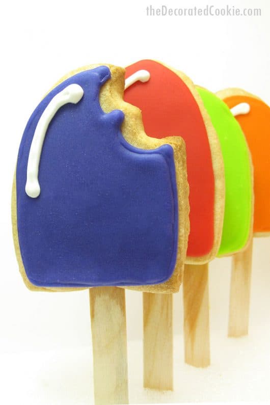 POPSICLE COOKIES -- a fun decorated cookie idea for summer