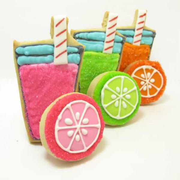 LEMONADE COOKIES how to decorate fun cookies for summer.