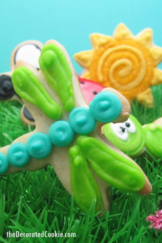 BUG COOKIES -- fun decorated cookies for spring, summer, or bug parties