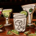 cocktail cookies - over-the-rim lime decorated cookies for your cosmo