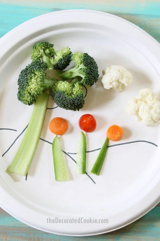 FUN HEALTHY SNACKS FOR KIDS --veggie face sandwiches, fruit pops