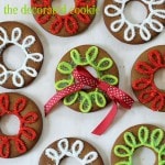 How to make simple gingerbread cookie rings for a holiday cookie treat.