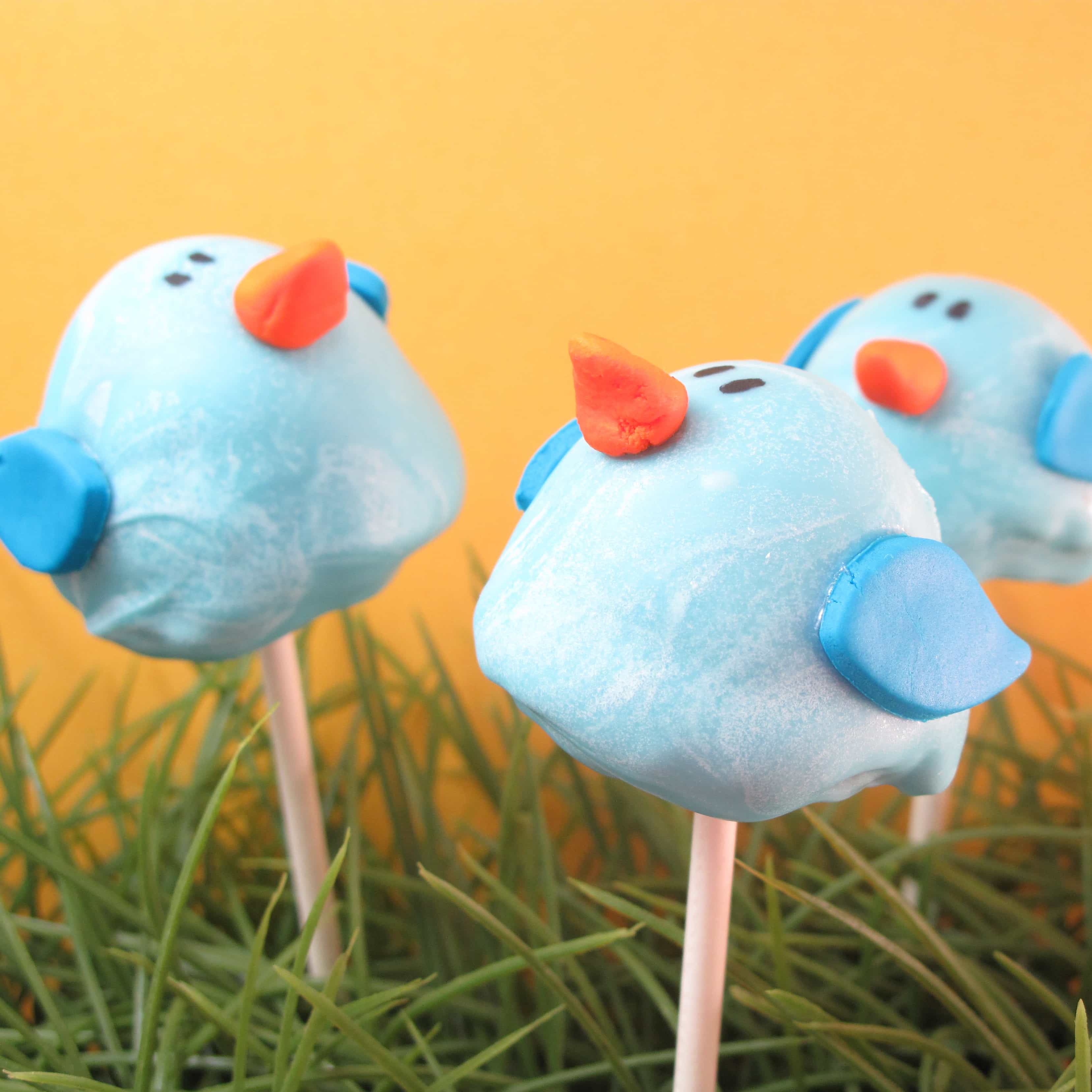 brownie pops: How to make bluebird brownie pops