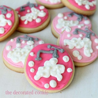 SPA COOKIES for a spa and beauty-themed birthday party