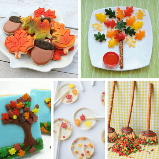 Painted fall cookies: Cookie painting AND Fall leaf-themed food roundup