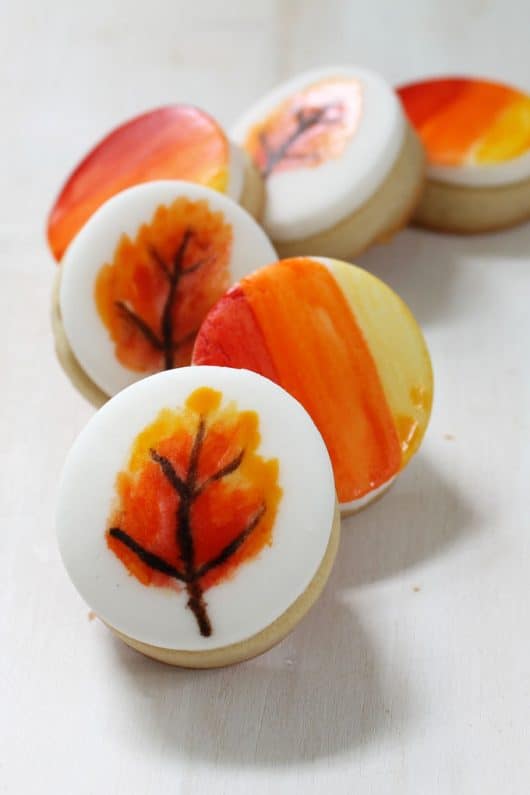 PAINTED SUCCULENT COOKIES -- how to paint on royal icing cookies