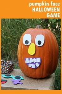 Halloween game: "Decorate Me" Jack O' Lantern for kids -- DIY pumpkin craft
