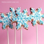 SNOWFLAKE AND SNOWMAN COOKIES for winter and Christmas