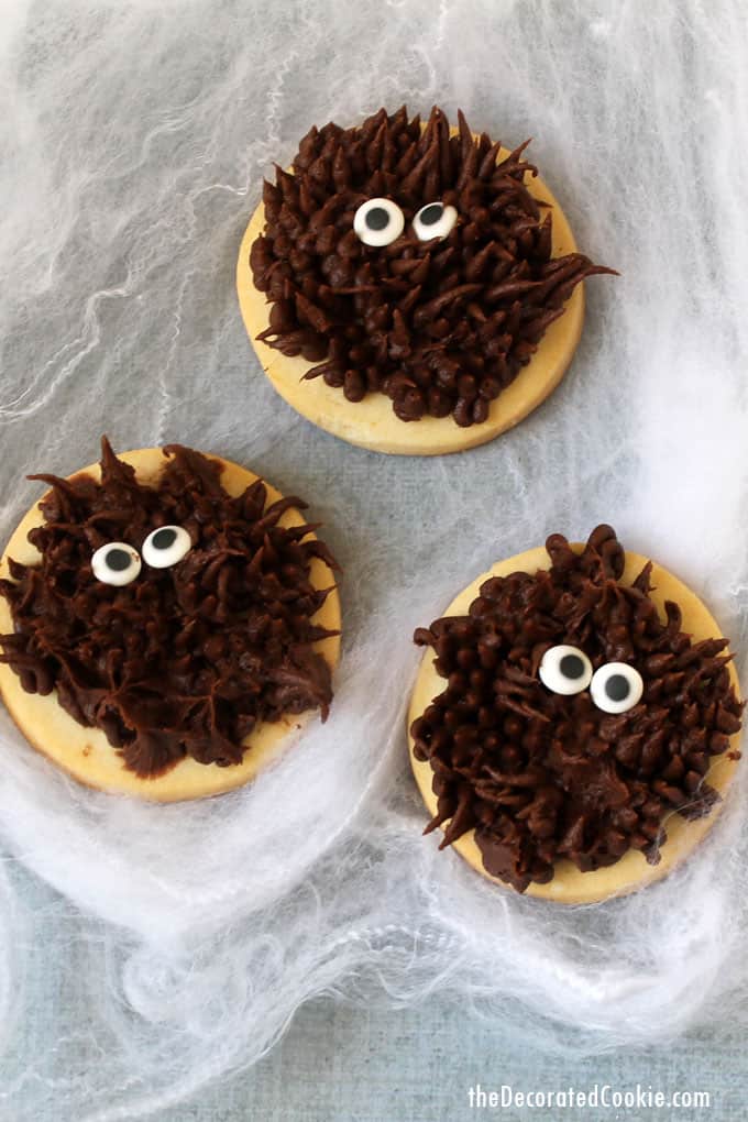 WEREWOLF COOKIES -- super simple chocolate Halloween cookies