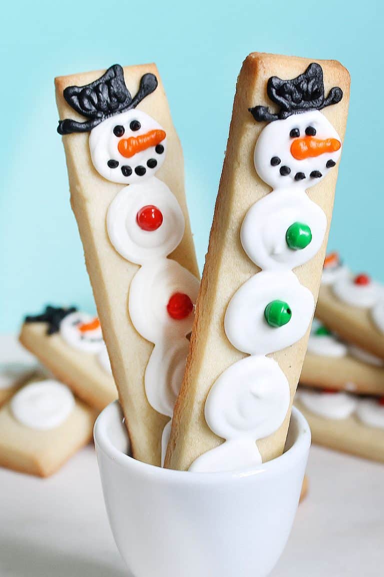 how to make snowmen cookie sticks AND a bonus snowman box game