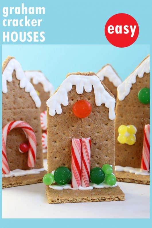 EASY GRAHAM CRACKER GINGERBREAD HOUSES for Christmas