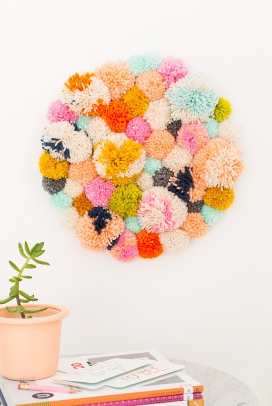 A roundup of POM POM CRAFTS-- home decor, accessories, toys