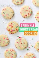 RAINBOW SPRINKLES SHORTBREAD COOKIES, easy, fun unicorn food