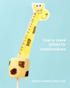 giraffe marshmallows