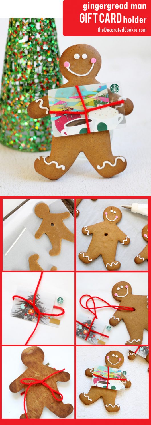 GINGERBREAD COOKIE GIFT CARD HOLDER, with the best recipe