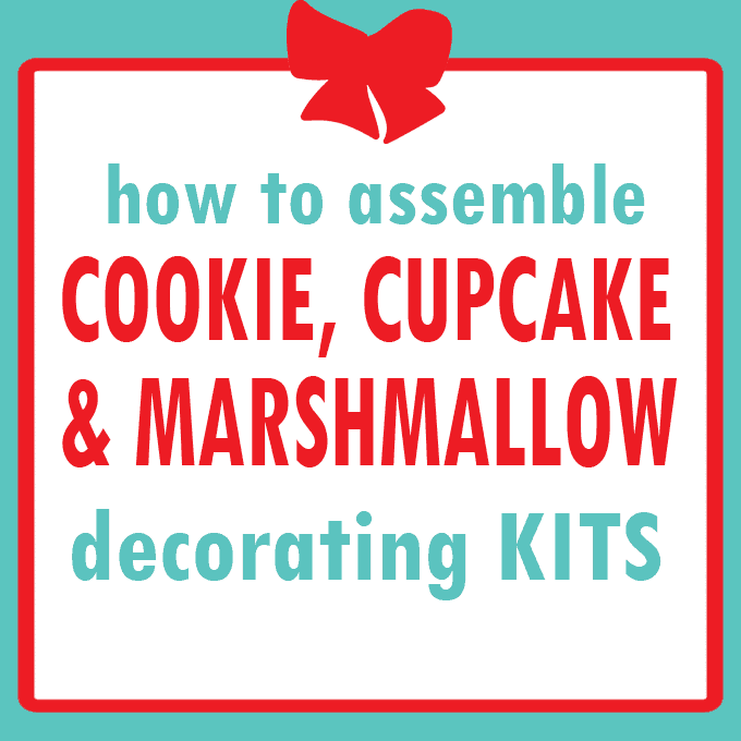 Assemble a cookie decorating kit, cupcake decorating kit, or ...