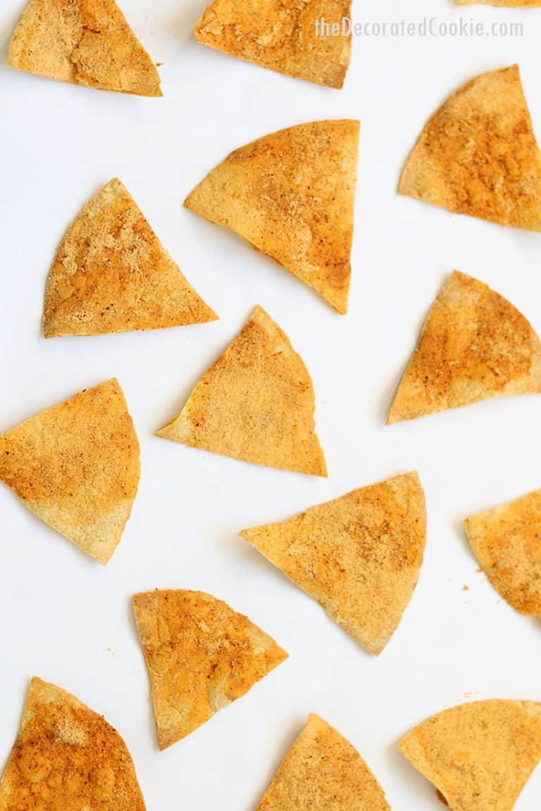 HOMEMADE DORITOS --copycat recipe for the cheese-covered snack