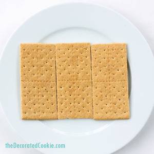 how to cut shapes from graham crackers with video