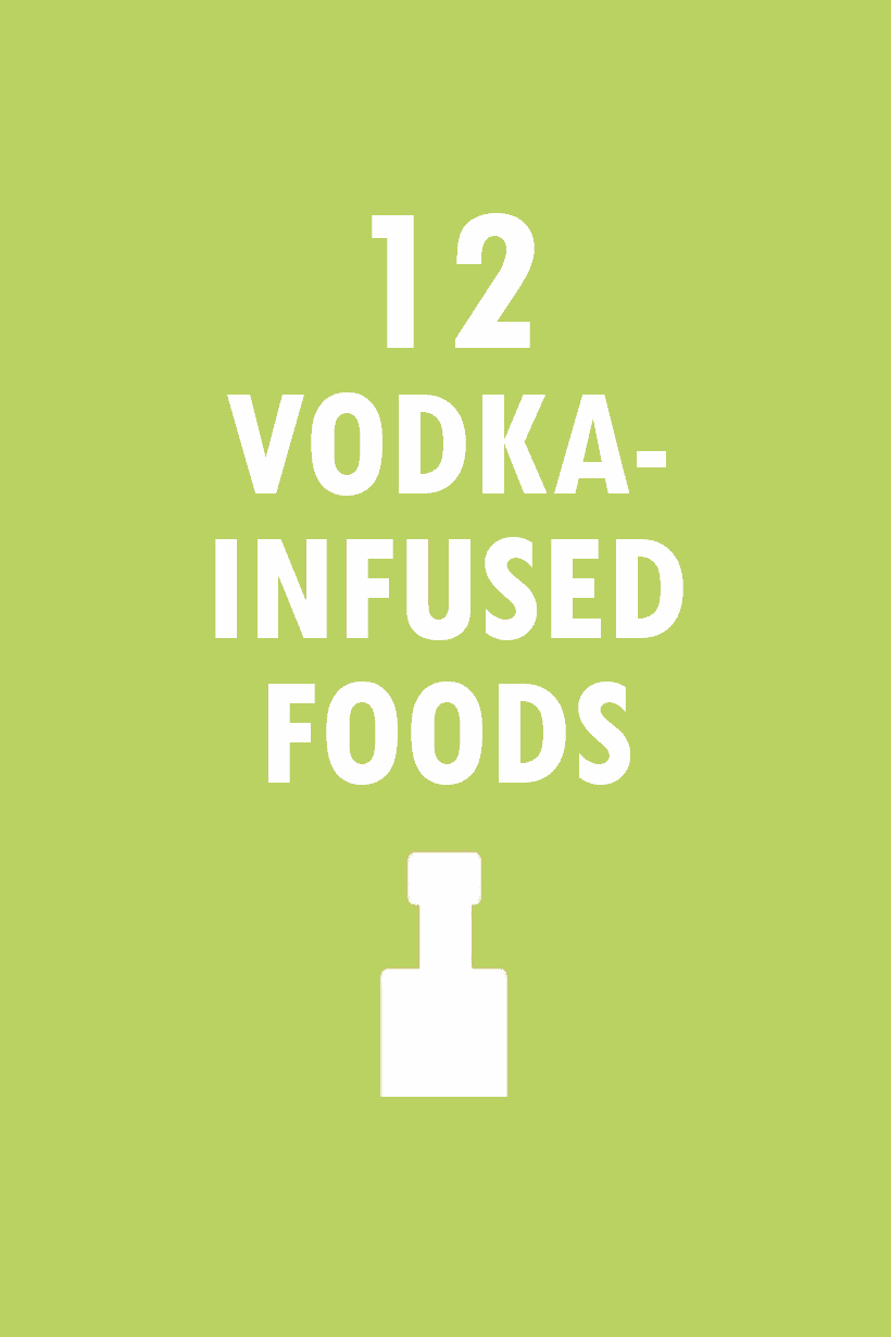 Eat your vodka! A roundup of vodka-infused foods.
