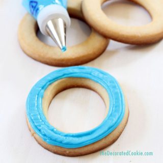 Olympic rings cookies for your Olympics party, summer or winter.