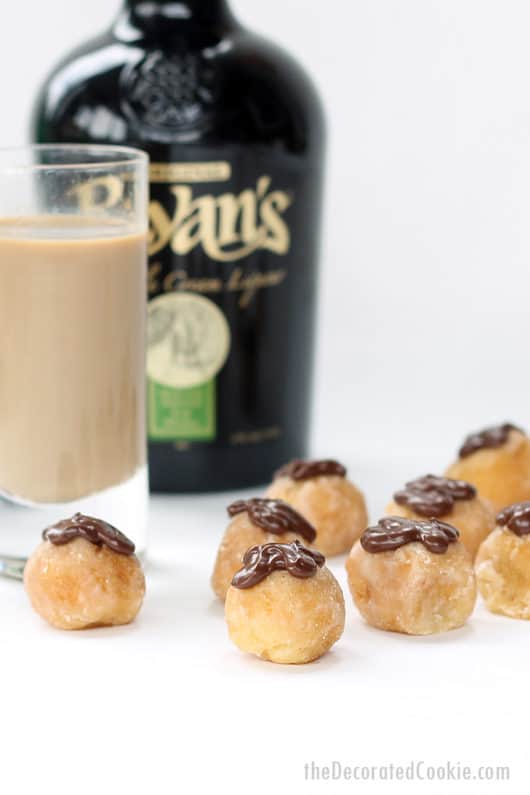 BOOZY DONUT HOLES are easy to make and a hit to serve at brunch