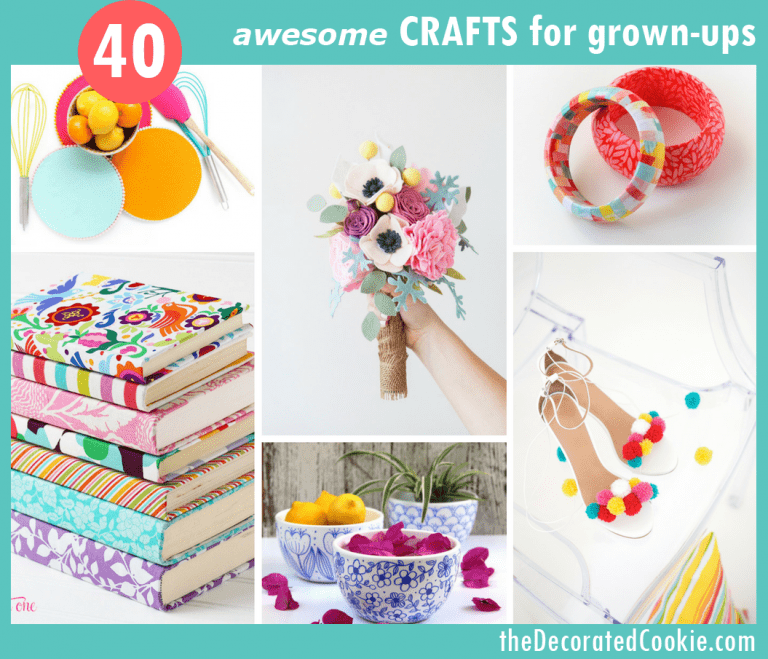 40 CRAFTS FOR ADULTS including jewelry, accessories, home decor.
