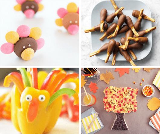 30 THANKSGIVING FUN FOOD IDEAS: A roundup of fun food crafts.