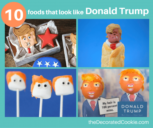 A roundup of 10 fun food ideas that look like Donald Trump.