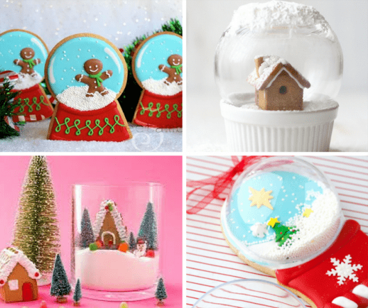 A roundup of 16 edible snow globes for Christmas -- fun food