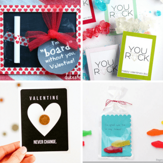DIY Valentine's Day classroom cards for kids' school parties.