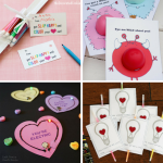 DIY Valentine's Day classroom cards for kids' school parties.