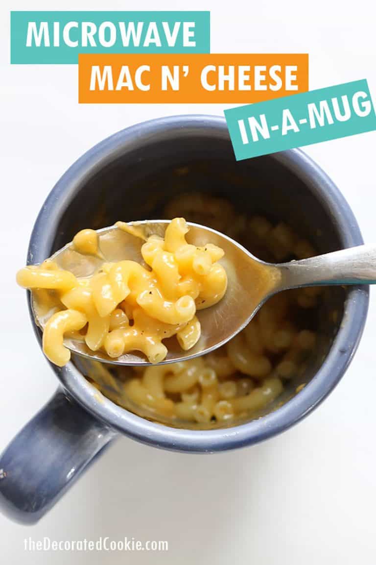 5 MINUTE MICROWAVE MAC AND CHEESE IN A MUG recipe (video)