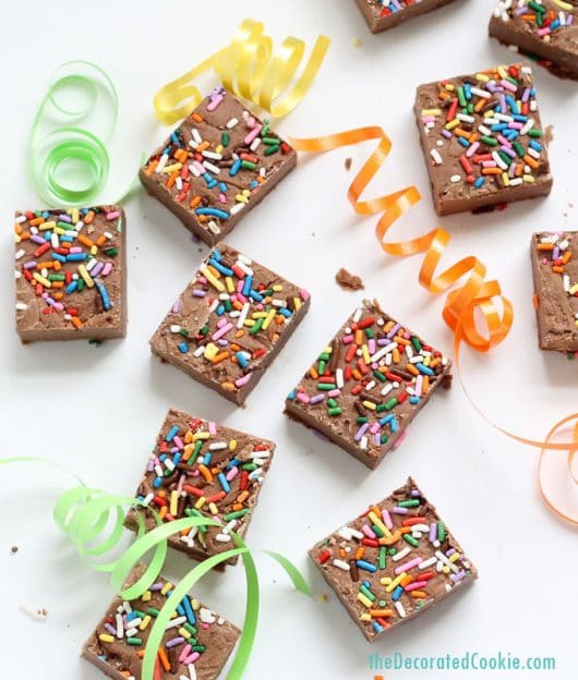 3-ingredient birthday boozy fudge with video recipe
