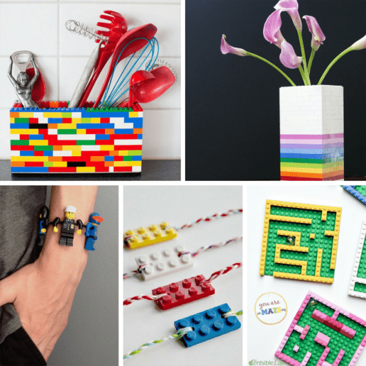 A roundup of AWESOME LEGO CRAFTS for kids and adults alike.