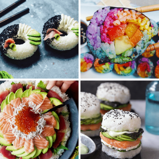 Roundup of unusual ways to serve sushi.
