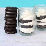 OREO ICE BOX CAKE n a jar, delicious, easy, no-bake dessert idea.