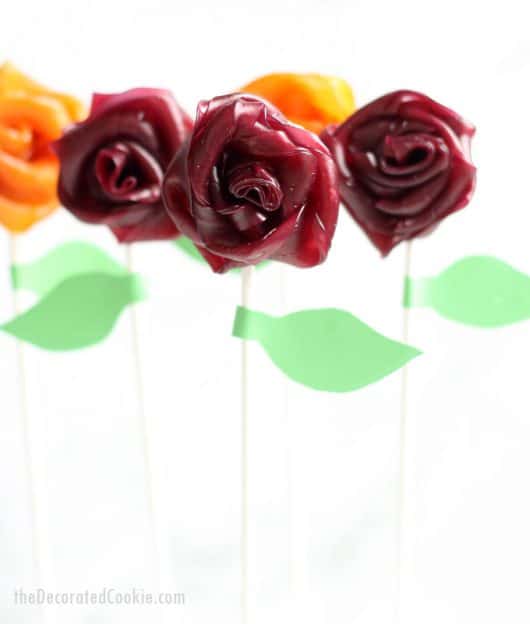 fruit roll rose bouquet -- how to make roses or flowers from Welch's ...