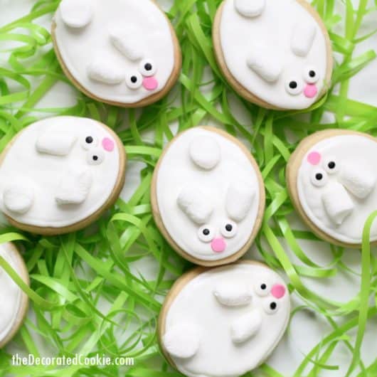 How to make EASY BUNNY DECORATED COOKIES for Easter.