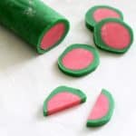 watermelon slice cookies: slice and bake cookies for summer