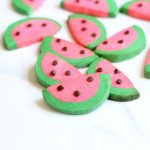 watermelon slice cookies: slice and bake cookies for summer
