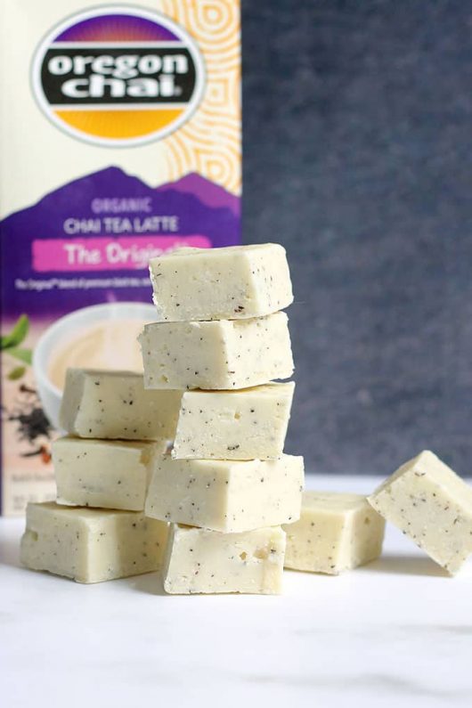 CHAI TEA FUDGE-- Perfect, easy, 3-ingredient no-fail fudge for fall