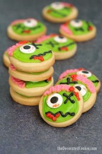 ZOMBIE COOKIES: Fun Halloween party treat with video how-tos.