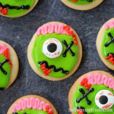 ZOMBIE COOKIES: Fun Halloween party treat with video how-tos.