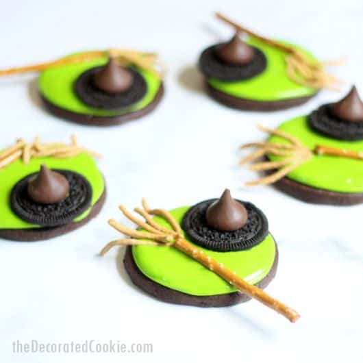 MELTED WITCH COOKIES: an easy Halloween treat idea