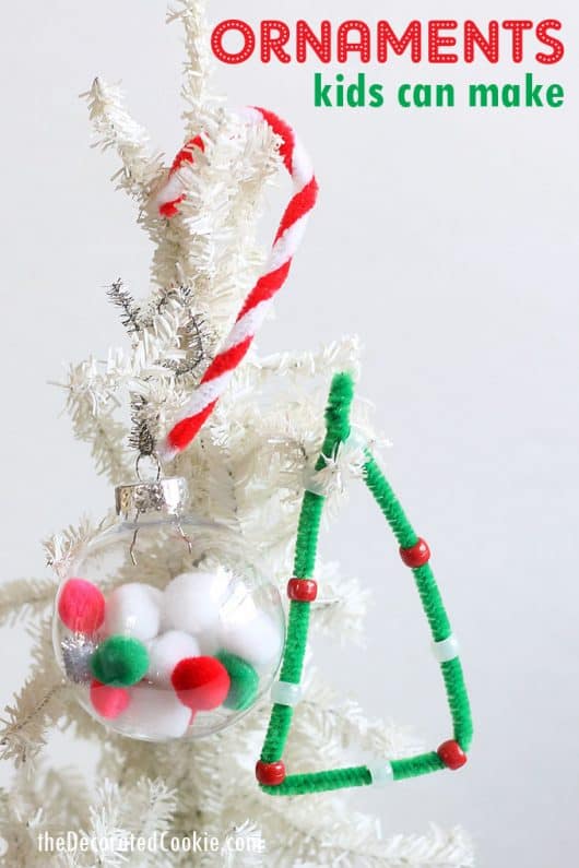 CHRISTMAS ORNAMENT CRAFTS: Easy Christmas crafts for kids.