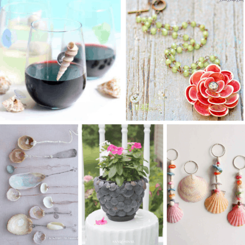 30 SEASHELL CRAFTS for kids and adults for a creative summer.