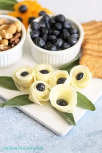 FLOWER CHEESE PLATE -- easy, beautiful appetizer idea for any party