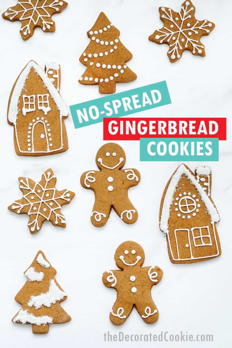 GINGERBREAD COOKIE RECIPE -- no-spread Christmas cookies!