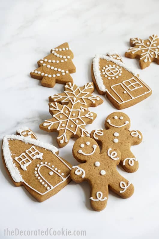 GINGERBREAD COOKIE RECIPE -- no-spread Christmas cookies!